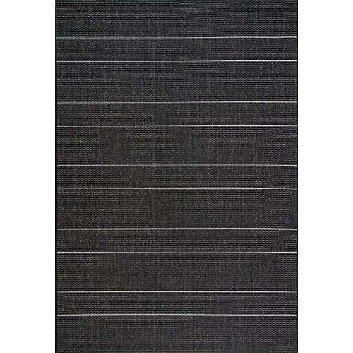 nuLOOM Pinstriped Taliah Indoor/Outdoor Area Rug, 7' 6" x 10' 9", Black