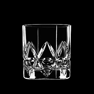 Orrefors Peak Double Old Fashioned Glass, Set of 4, 4 Count (Pack of 1), Clear, 5 fluid ounces