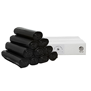 Top Knot Bags 45 Gallon Garbage Trash Bag 40X46" 1.5 Mil Black 100 Count Can Liner Bulk 40 Gallon 41 Gallon 42 Gallon 43 Gallon 44 Gallon Made in USA