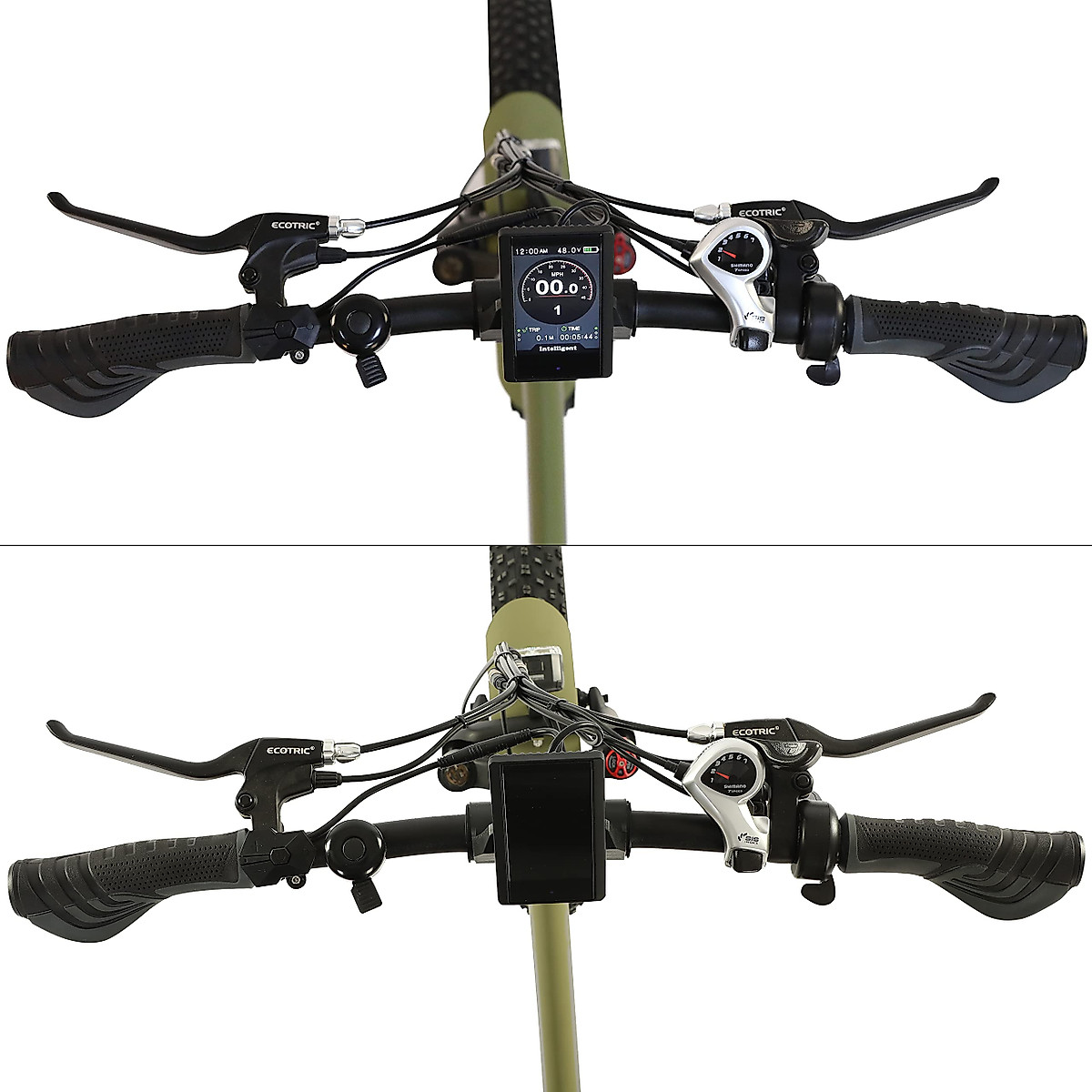 ECOTRIC Advanced 20" Electric Bike for Adults 500W Fat Tire Folding Ebike 48V Electric Bicycle 15AH Removable Battery Suspension Fork Beach Snow Mountain Foldable Bike - 90% Pre-Assembled