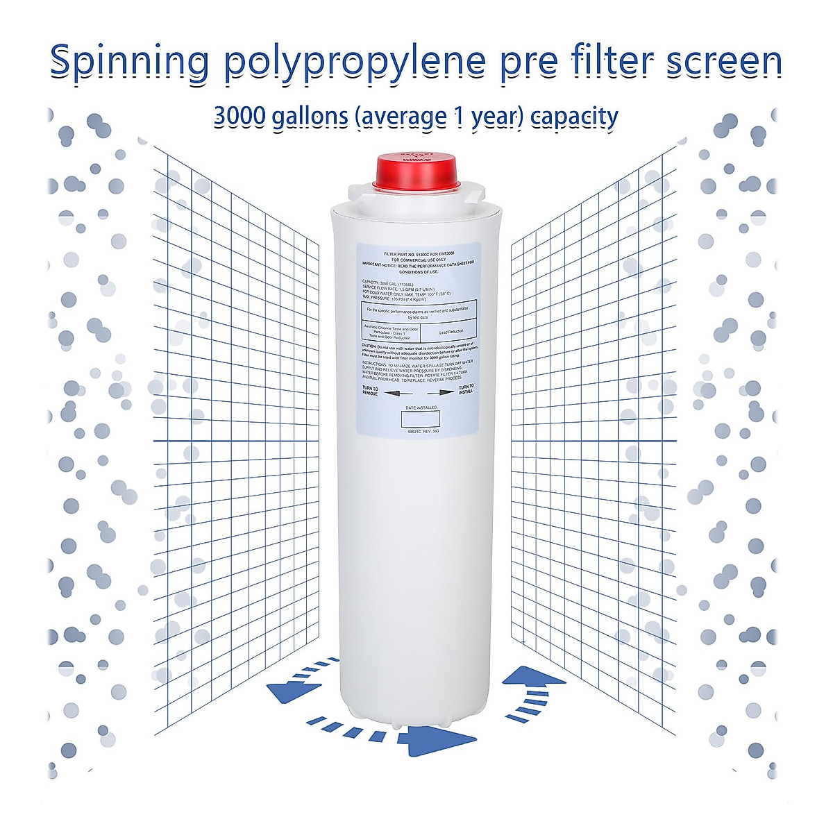 51300c,Replacement Filters (3-pack) for 51300C, ERF750, 55898C, (12 inch Chipless) Longer Service Life