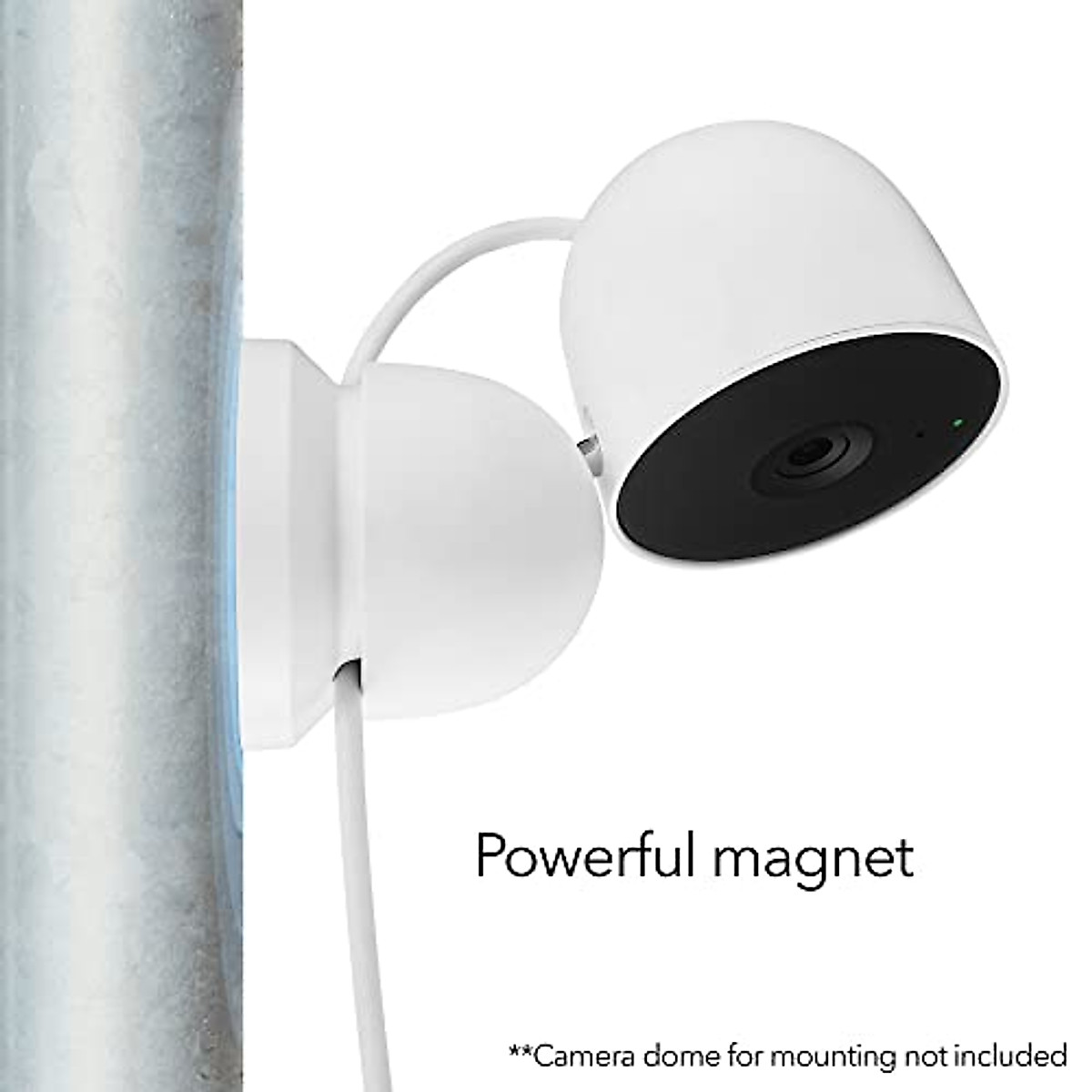 Wasserstein Magnetic Wall Mount Compatible with Google Nest Cam (Indoor, Wired) - More Mounting Options for Nest Cam - (Mounting Dome and Nest Cam Not Included)