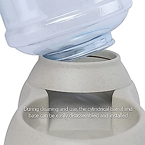 Nourse CHOWSING Automatic Cat Feeders and Waterer Dispenser 1 Gallon Capacity in Sets Gravity Replenishes Food and Water Suitable for Pets Such as Cats and Dogs