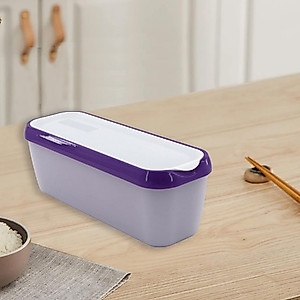 Weduspaty Ice Cream Containers for Homemade Ice Cream Tubs with Dry Erase Marker 1.5 Quart Reusable Insulated Freezer Storage Containers with Lid 4Pcs