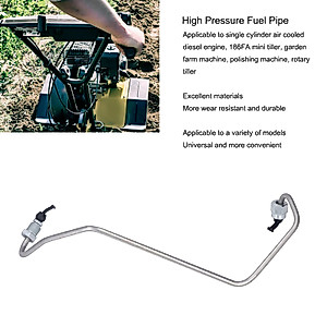 High Pressure Fuel Pipe, Engine Generator Fuel Pipe for 186FA Single Cylinder Air Cooling Engine Generator Mini Tiller Parts