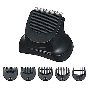Daseey Electric Shaver Head Replacement for Braun Series 3 & 5 Beard Trimmer with 5 Limit Combs Shaver Head Razor Blade