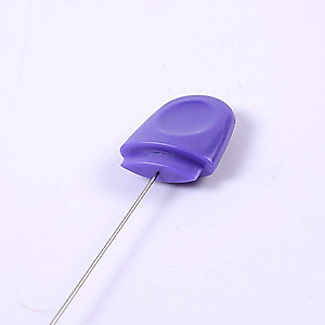 2 Pieces Stainless Steel Reusable Cake Testing Needles Probe Skewer Pin Needle for Kitchen Home Bakery Tools with Transparent Cover