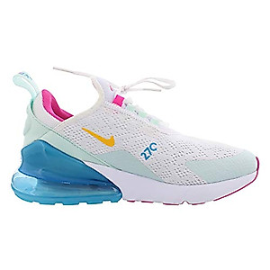 Nike AIR MAX 270 White/Pink/Blue CJ0568 100 Women's Size 6.5 KC