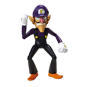 World of Nintendo 91445 4" Waluigi with Coin Action Figure