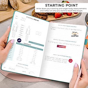 Clever Fox Weekly Meal Planner - Weekly & Daily Meal Prep Journal with Shopping and Grocery Lists for Menu Planning, Healthy Diet & Weight Loss Tracking, Lasts 1 Year, Undated, A5 - Aquamarine