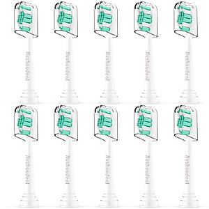 Jiuzhoudeal Replacement Toothbrush Heads Compatible with Philips Sonicare: Electric Brush Heads for Sonicare C2 Plaque Control Protective Clean 4100 5100 6100 Toothbrush, 10-Pack