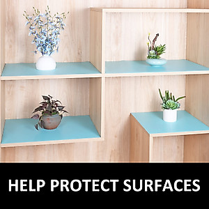 Rxemohesuoh Original Non-slip Drawer and Shelf Liner,Eco-friendly Materials,Non Adhesive,Powerful Grip,Soft cut,Durable and Reusable,17.5IN x 10FT Roll,For Drawers,Shelves,Cabinets,Tables,Kitchen,Blue