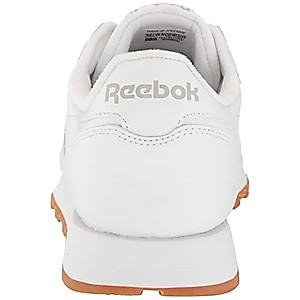 Reebok unisex adult Classic Leather Sneaker, Ftwr White/Pure Grey 3/ Rubber Gum-03, 11.5 Women 10 Men US