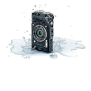 Olympus Tough TG-6 Waterproof Camera, Black -32GB Basic Bundle (Renewed)