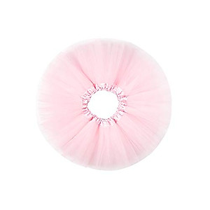 belababy Baby Girl Tutu Pink 5 Layers Dress Up Skirt, 0-24 Months, Pink