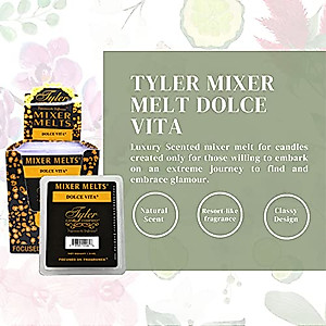 Worldwide Nutrition Tyler Candle Company Dolce Vita Scent Wax Melts - Soy Wax Scented Mixer Melts with Essential Oils for Wax Warmer - Pack of 4, 6 Bars per Melt Multi Purpose Key Chain