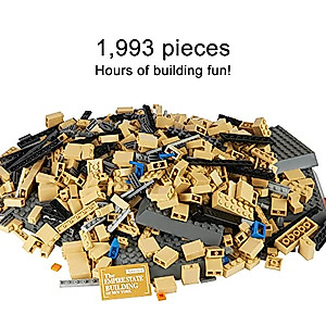 Apostrophe Games Empire State Building Block Set (1,993 Pieces) New York's Empire State Building Famous Landmark Series - Architecture Model for Kids and Adults