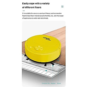 XNGIIKIN Robot Vacuums Robotic Vacuums Floor Cleaning Machines for Low Carpets, Pet Hair, Hard Floors (Black)