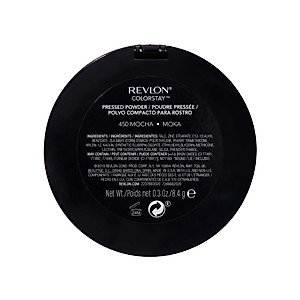 Revlon ColorStay Pressed Powder, Longwearing Oil Free, -Fragrance Free, Noncomedogenic Face Makeup, Mocha (450), 0.3 Oz