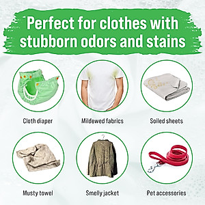 Rockin' Green Hard Rock Laundry Detergent for Hard Water (90 Loads), Plant based, Natural Laundry Detergent Powder, Biodegradable Odor Fighter, Safe for Sensitive Skin, 45 oz (Lavender Mint Revival)