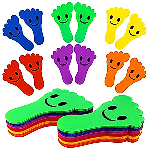 IKAYAS 48 Pcs Carpet Circles Carpet Spot Markers Carpet Dots Floor Markers for Classroom, Carpet Marker Spots Classroom Carpet Spots, 6 Colors