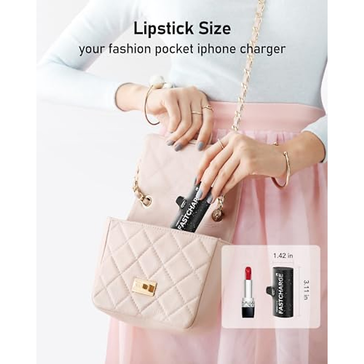 VEEKTOMX Small Portable Charger for iPhone, Fast Charging Power Bank Mini 5000mAh PD Battery Pack Compatible with iPhone 14/14 plus/14 Pro Max/13/13Pro Max/12/12Mini/11/XR/XS/X/8/7 Travel Essentials