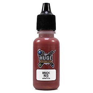 Huge Miniatures Acrylic Paint, Brick Red Model Paint Miniature Scale Modeling Color – 17ml Dropper Bottle
