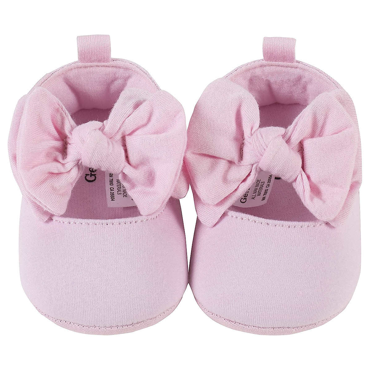 Gerber Baby Girls Newborn Infant Girls Ballet Crib Shoe Pink Bow 3-6 Months