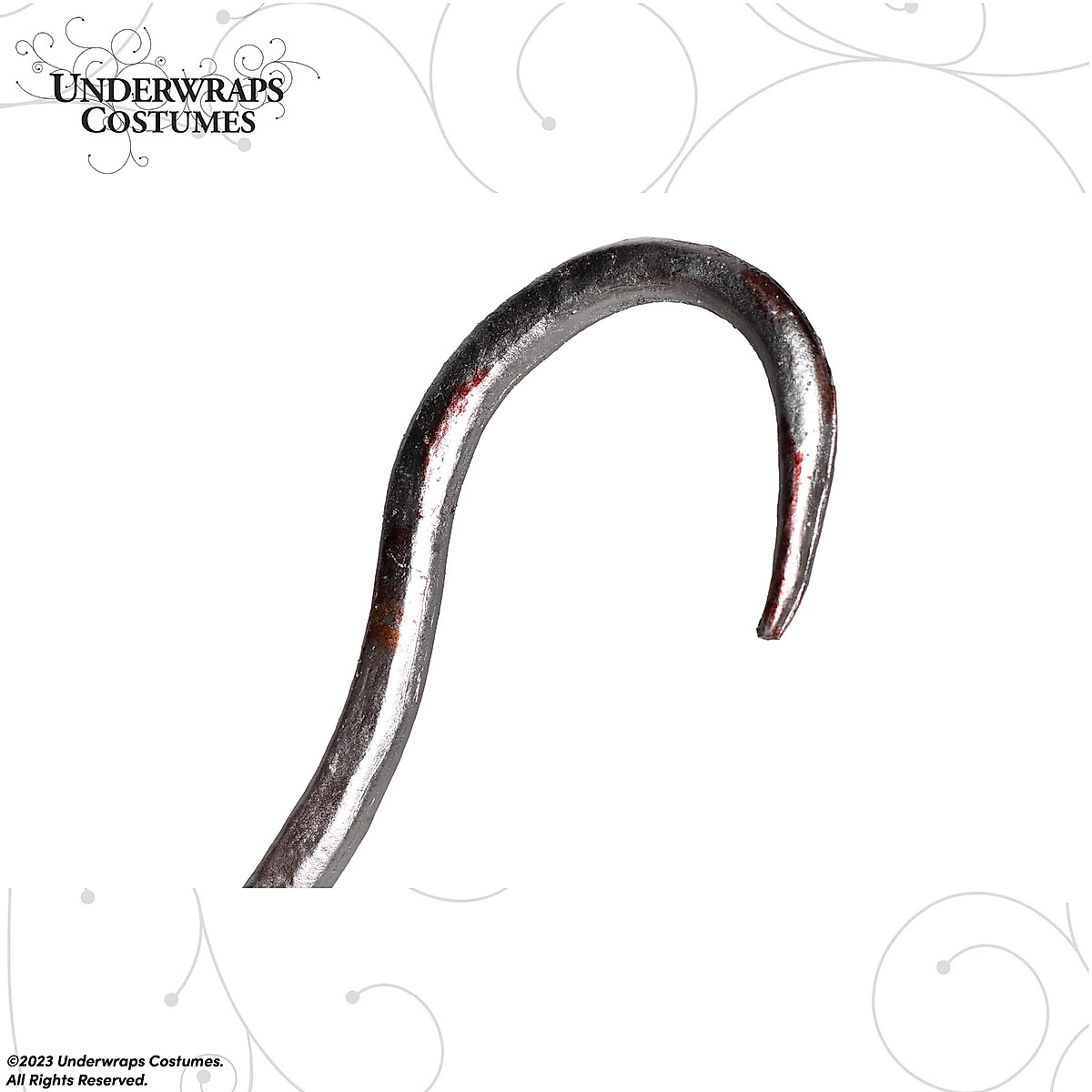 UNDERWRAPS Faux Foam Meat Hook - Halloween Prop Meat Hook, Fake Accessories for Adults, Halloween Decorations, Cosplay Toy Hooks, Weapon Costume Foam Hook