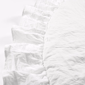 Lush Decor Baby Round Ruffle Play Mat Single 36" Diameter, White