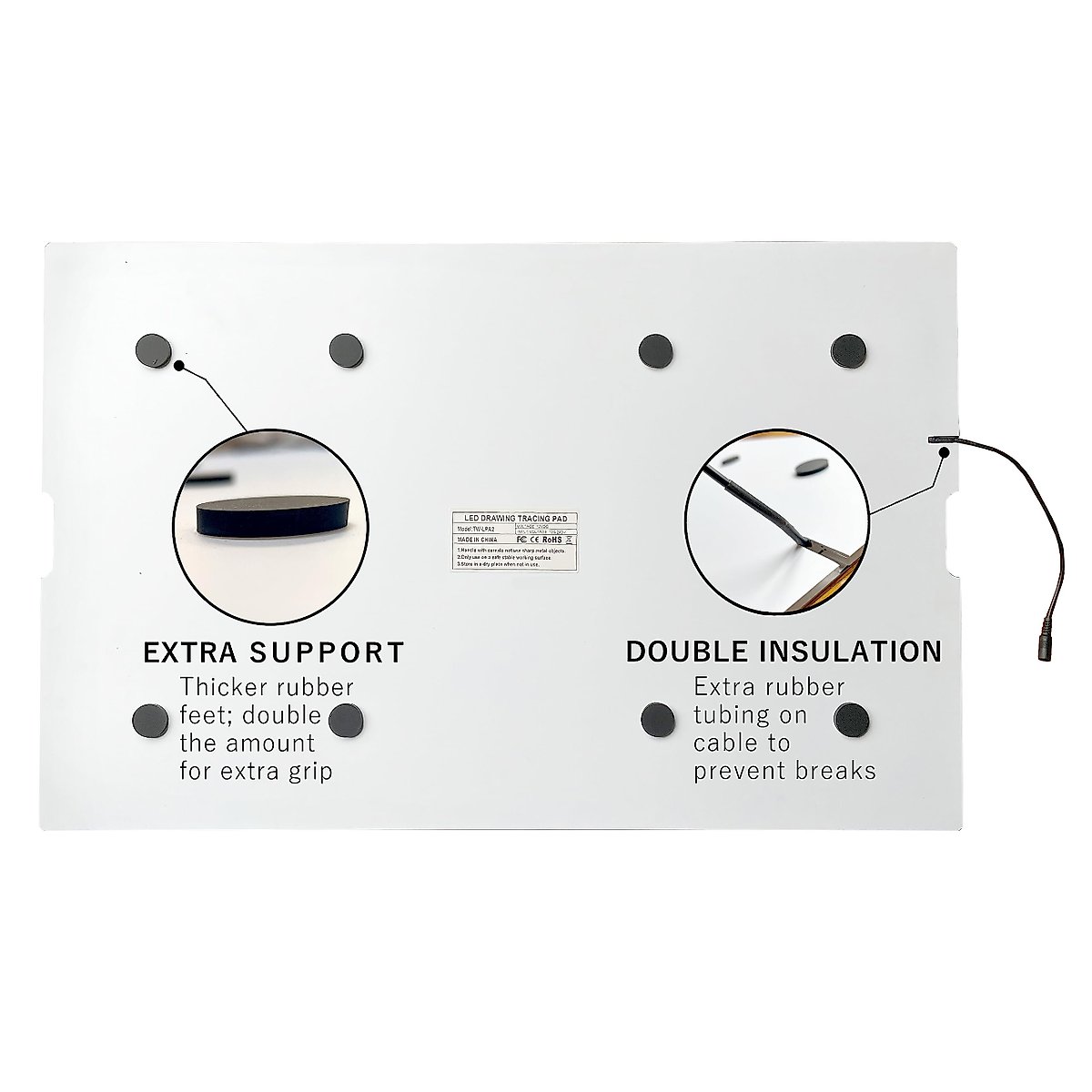 Toddle Way LED Light Pad Compatible with IKEA Flisat Table. Use standalone or as a Flisat Table Insert. 3 Light Levels for tracing, Arts Crafts, Montessori Waldorf Reggio Light Sensory Play for Kids