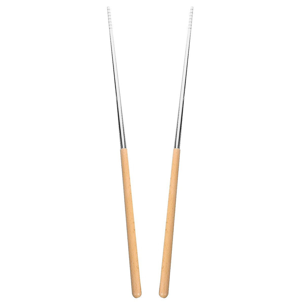 Luxshiny Stainless Steel Chopsticks Long Chopsticks Frying Cooking Chopsticks Foods Serving Chopsticks Hot Pot Chopsticks Public Chopsticks for Home Restaurant (40cm)