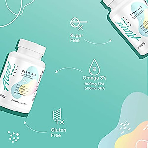 Alani Nu Omega 3 Fish Oil, 1500MG, 800mg EPA, 600mg DHA, Gluten-Free, (60 Softgels) 30 Servings