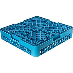 Carlisle FoodService Products RG2514 OptiClean 25 Compartment Glass Rack, 3.5" Compartments, Blue (Pack of 6)