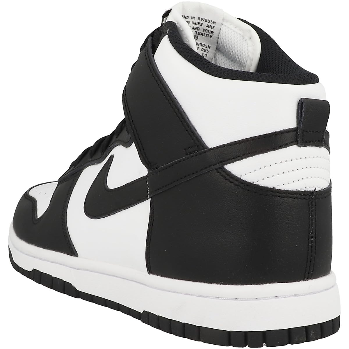 Nike Men's Dunk High Retro Shoes, White Black Total Orange, 13