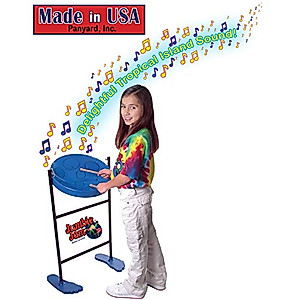 Panyard Jumbie Jam Authentic Steel Drum Kit Chrome Finish with Tube Floor Stand