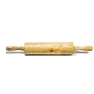 Ebuns Rolling Pin for Baking Pizza Dough, Pie & Cookie - Classic Essential Kitchen utensil tools gift ideas for bakers - Traditional Pins 10" inch Barrel