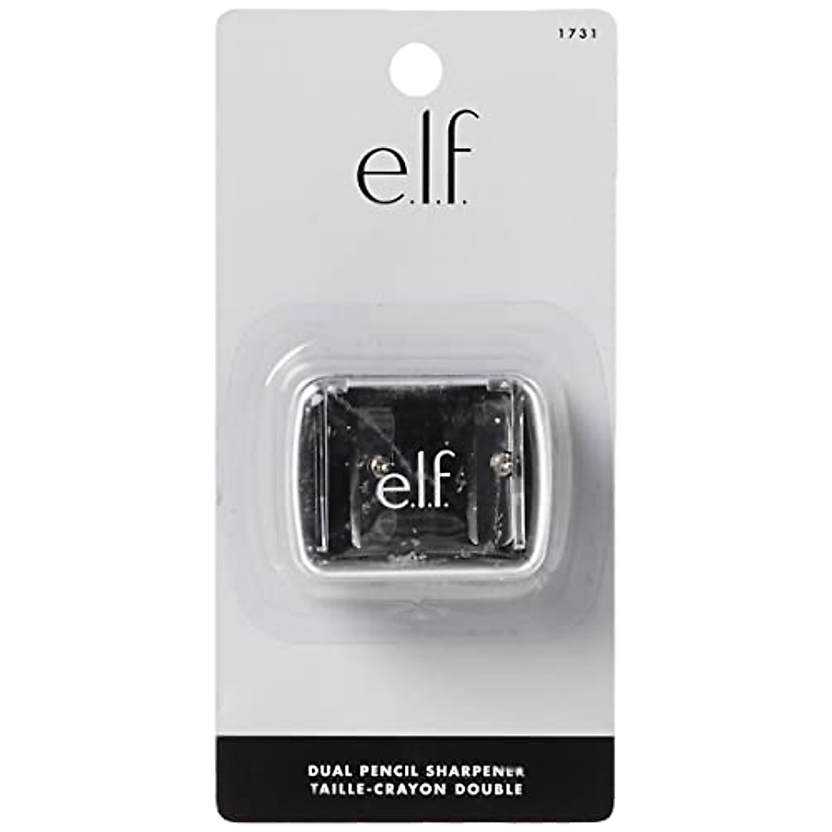 e.l.f. Dual-Pencil Sharpener, Convenient, Essential Tool, Sharpens, Easy To Clean, Travel-Friendly, Compact, Vegan & Cruelty-Free, 1 Count (Pack of 1)