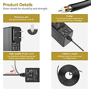 Omilik 5V UL AC Adapter for Worx WX255L WX255L.2 WX255 WX255.1 SD Slide Driver WX253 WX253.1 WX254L WX252 WX252L Worx 4V Cordless Drill Screwdriver Works SD & XTD Driver Worx Zip Snip WX081L WX08IL