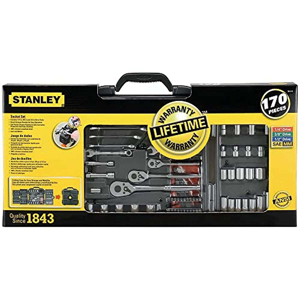 Stanley 96-011 170-piece Mechanics Tool Set