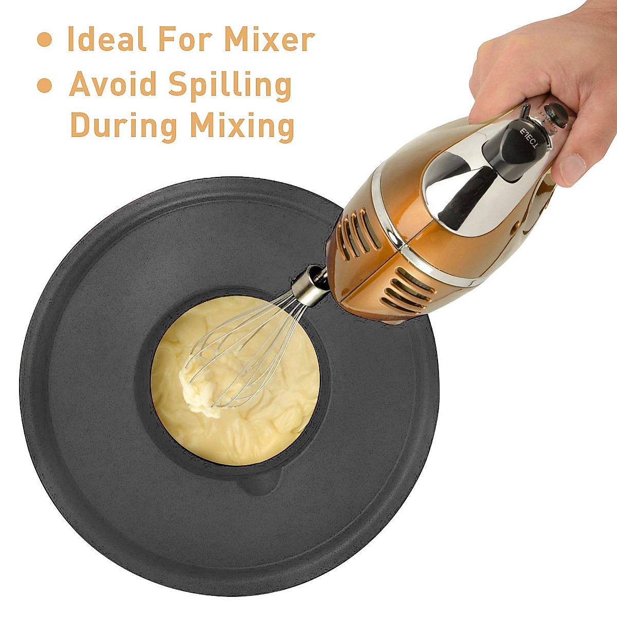 Wildone Mixing Bowls Set of 5, Stainless Steel Nesting Bowls with Lids, 3 Grater Attachments, Measurement Marks & Non-Slip Bottoms, Size 5, 3, 2, 1.5, 0.63 QT, Great for Mixing & Serving