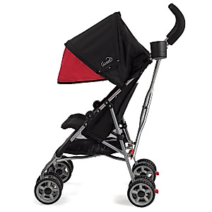 Kolcraft Cloud Lightweight Umbrella Stroller with Large Sun Canopy, Scarlet Red