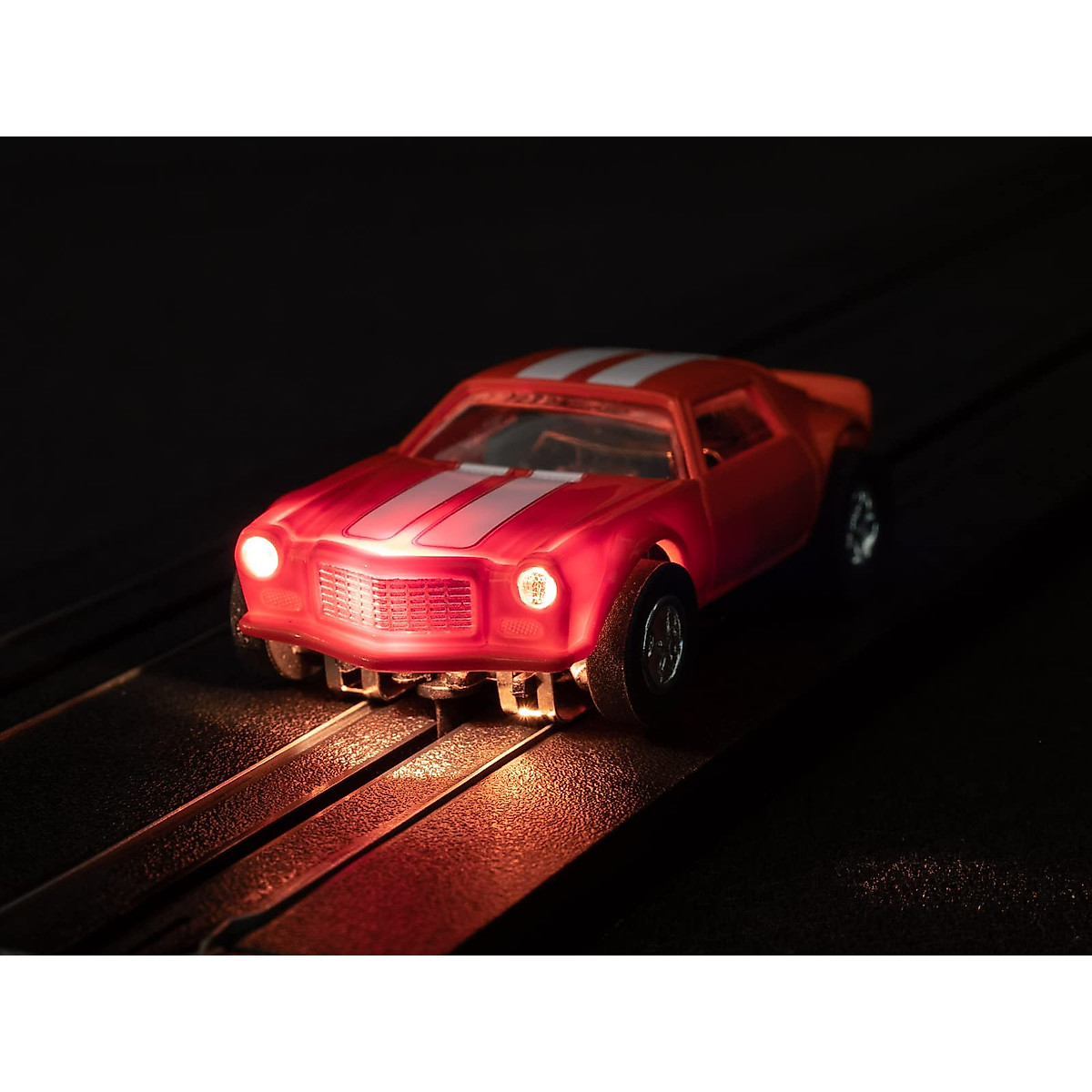 Auto World Xtraction Flamethrower R33 1970 Chevrolet Camaro (Orange) HO Scale Slot Car