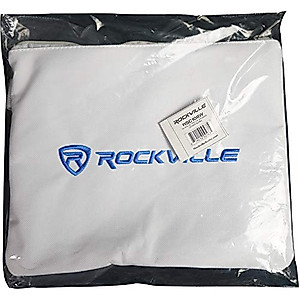 Rockville White 10" PA DJ Speaker Cover Scrim for Wedding Church Club, (RSC108W)