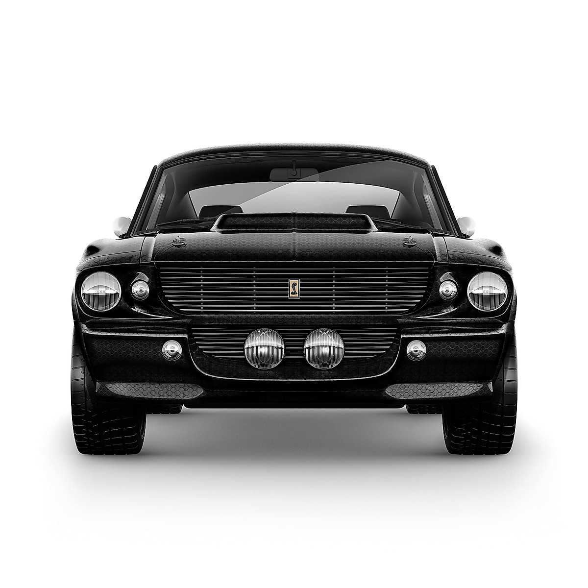 V2 Hex Carbon Black Vinyl Car Wrap (1.5ft x 5ft)