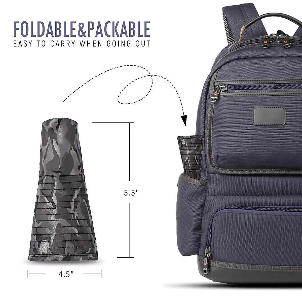 Outdoor Sun Hat for Men with 50+ UPF Protection Safari Cap Wide Brim Fishing Hat with Neck Flap, for Dad… Camouflage