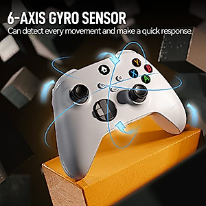 VidPPluing Xbox Wireless Controller for Xbox One, Xbox Series X/S, Xbox One X/S, Windows PC, 2.4GHZ Wireless Adapter Controller with 3.5mm Headphone Jack - White