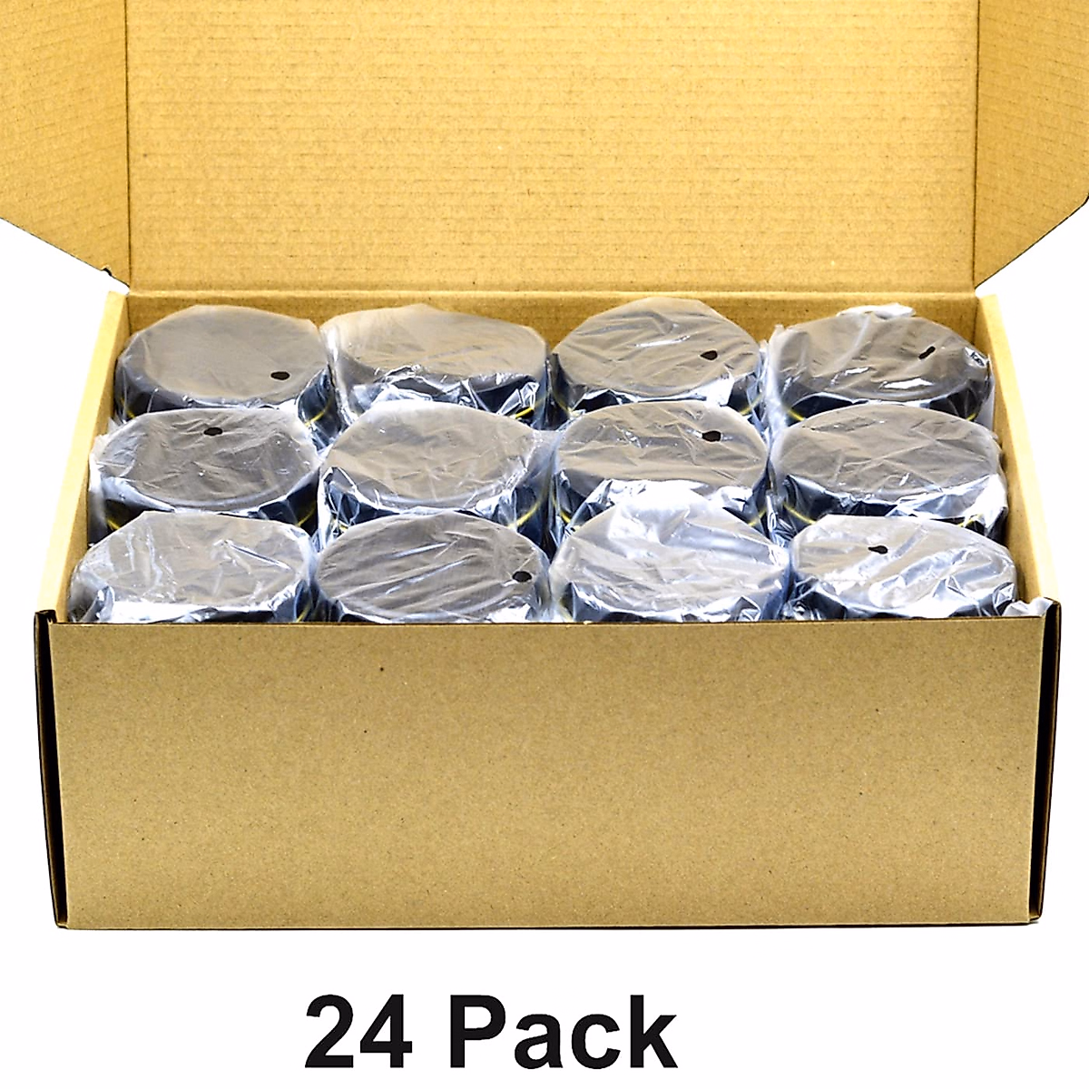 sonviitins Black Candle Tins 24 Pieces,8oz Candle tin with Lids,Candle Jars for Candles Making, Arts & Crafts, Storage, and Gifts