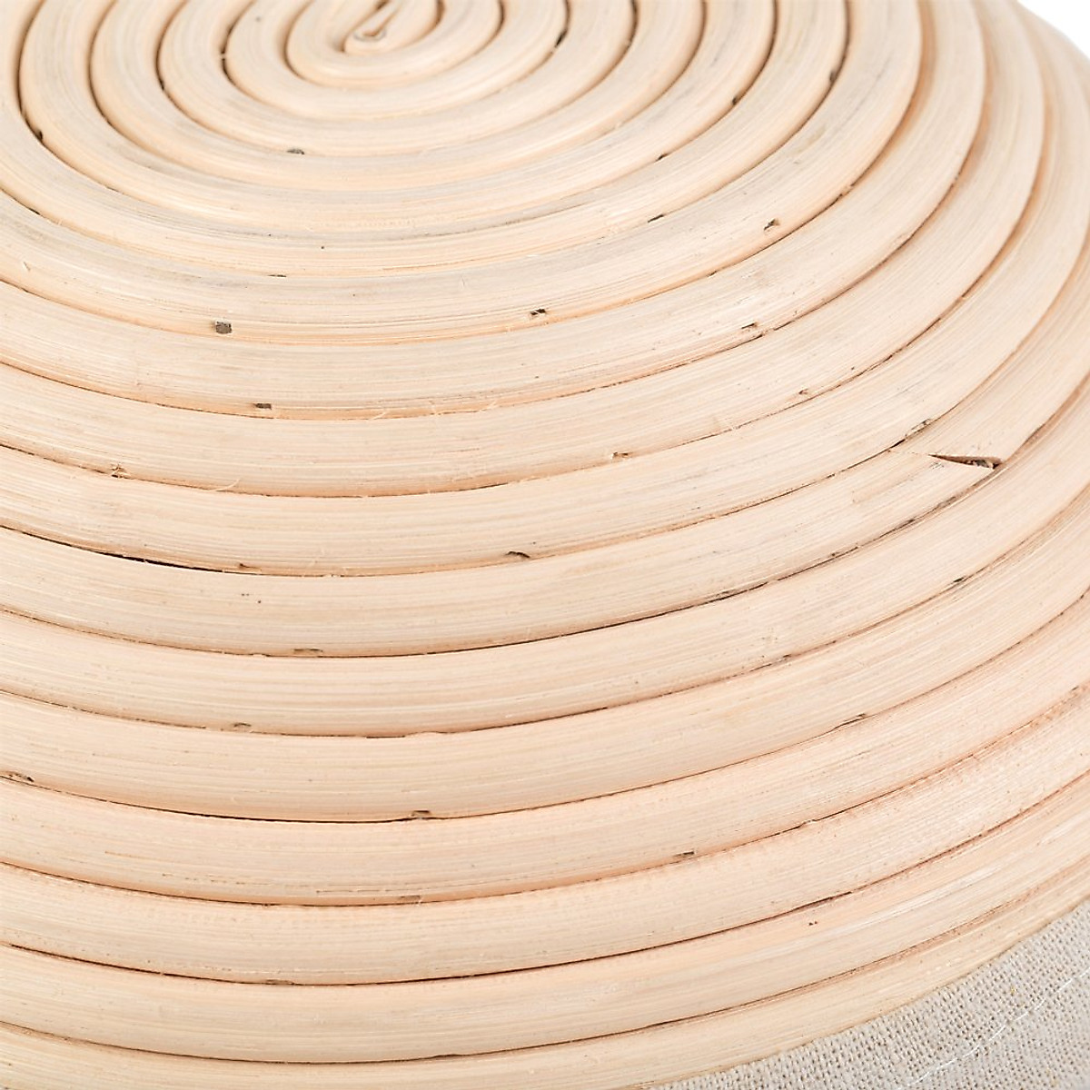 9 Inch Round Banneton Bread Proofing Basket with Bakers Couche Proofing Flax Cloth 2 Pcs Set