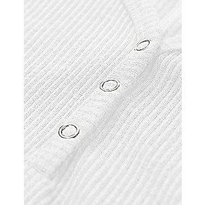 MEROKEETY Women's 2024 Casual Tank Tops Summer Solid Color Ribbed Sleeveless Basic Shirts, White, M